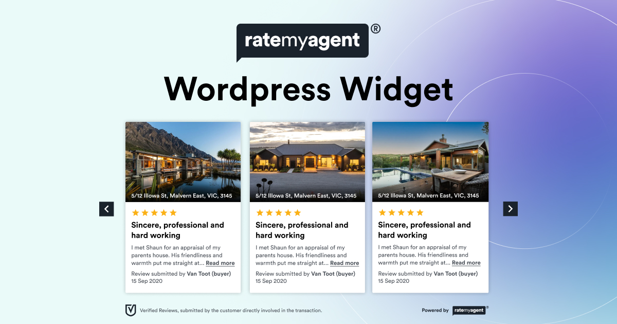 RateMyAgent Wordpress Plugin